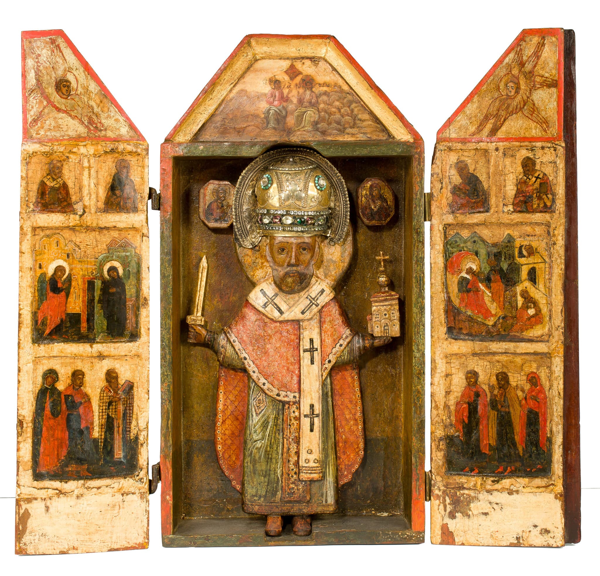 Saint Nicholas of Mozhaisk with Selected Saints - The Icon Museum and ...